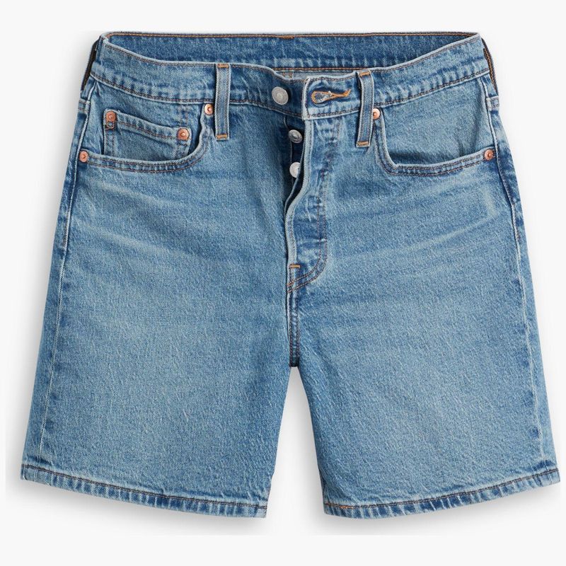 501 Mid Thigh Short Indigo Worn In - Vakre Vene